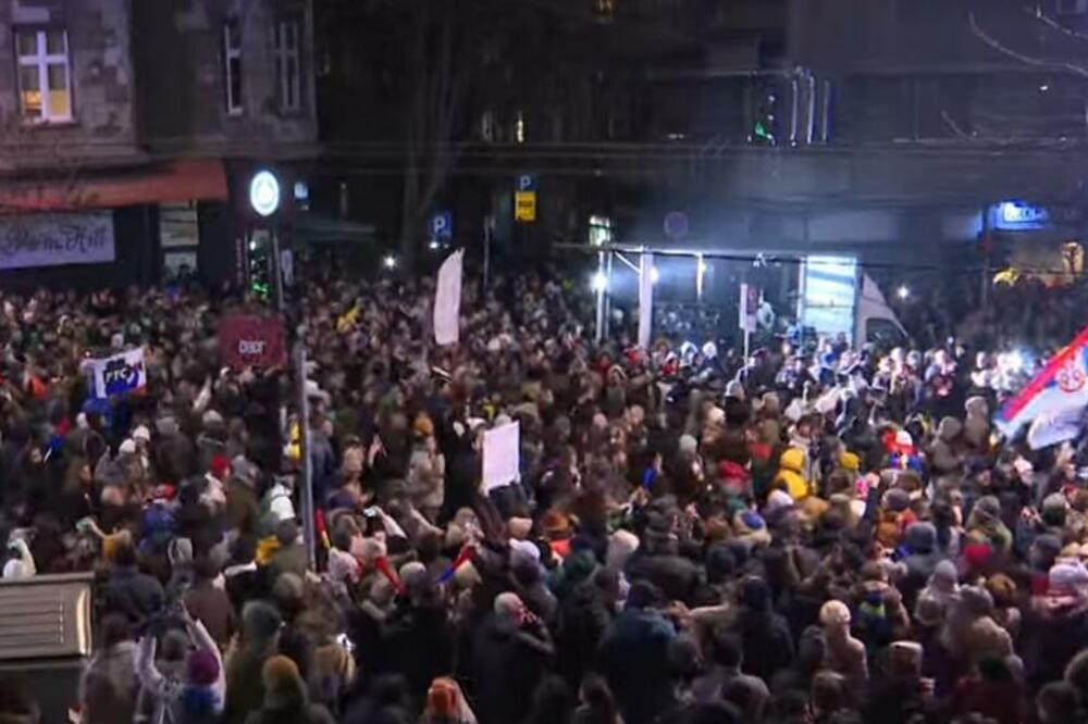 Belgrade: Protest Begins Outside RTS, Students Demand Live Broadcast ...