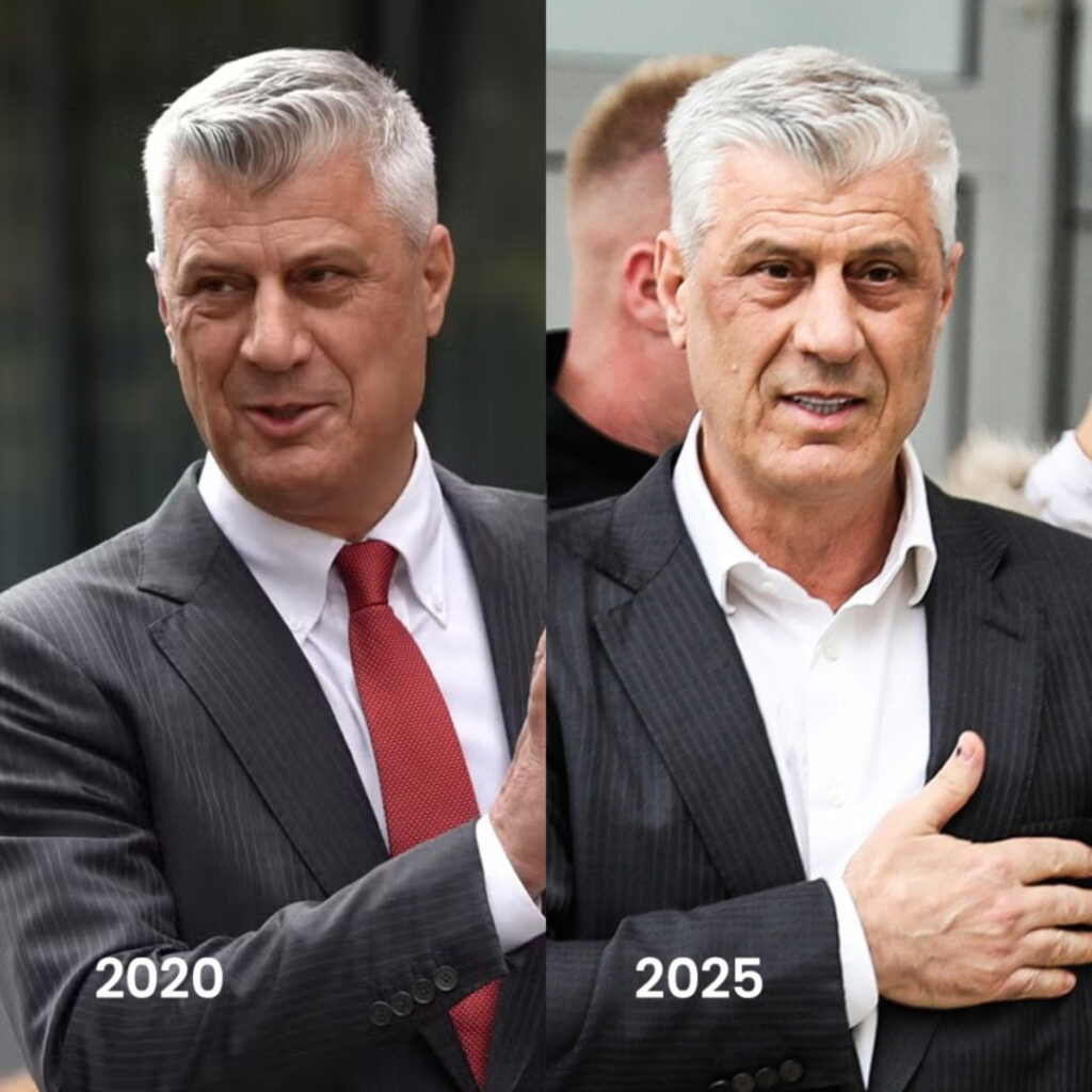 Thaçi Arrives in Kosovo Wearing the Same Suit He Wore When Leaving for ...