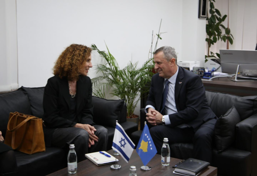 Blerim Isufaj meets with the Ambassador of Israel, discussing the rule ...