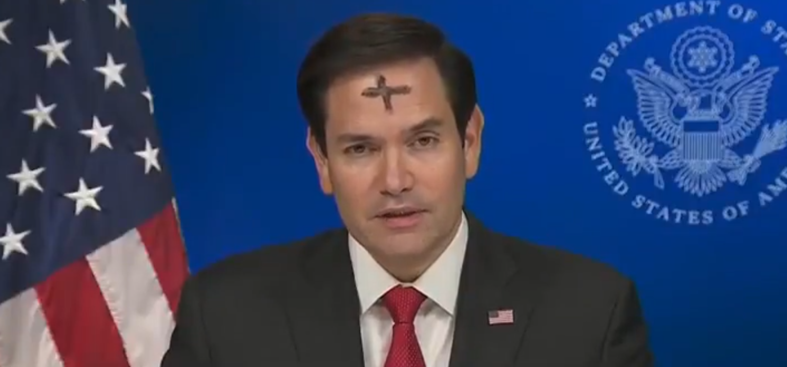 US Secretary of State Appears on TV with Cross on His Forehead for Ash ...