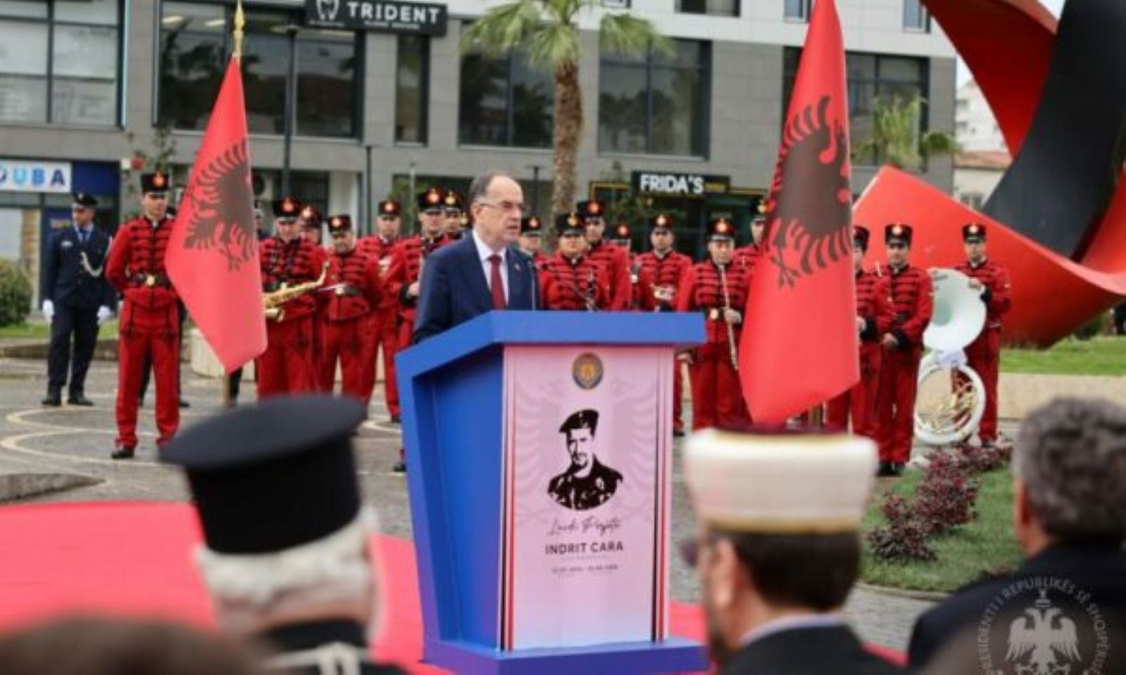 President Begaj Honors UÇK Hero Indrit Cara in Kavajë, Unveils His ...