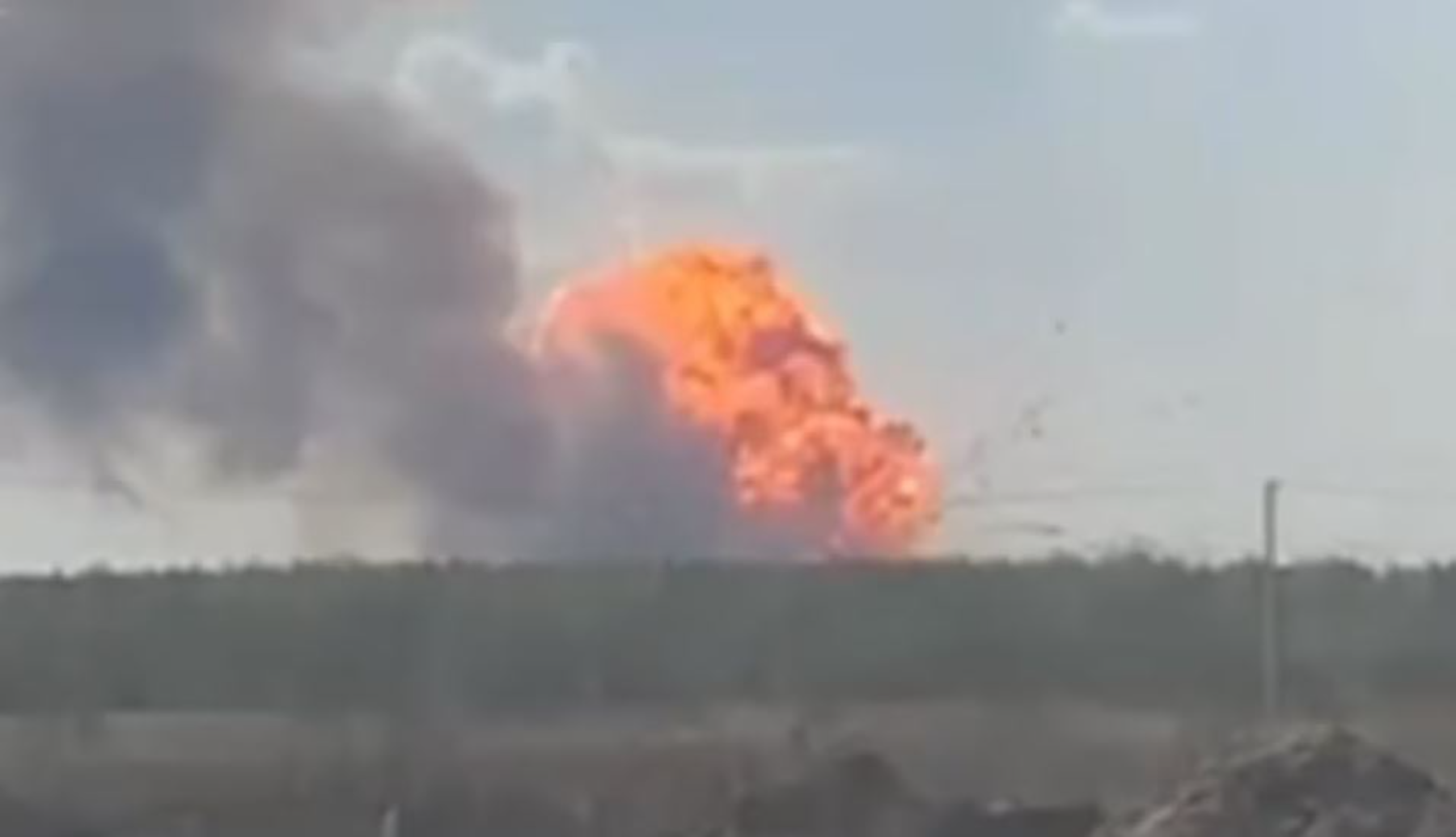 Massive Explosion at Ammunition Depot in Russian Military Base - Rks News