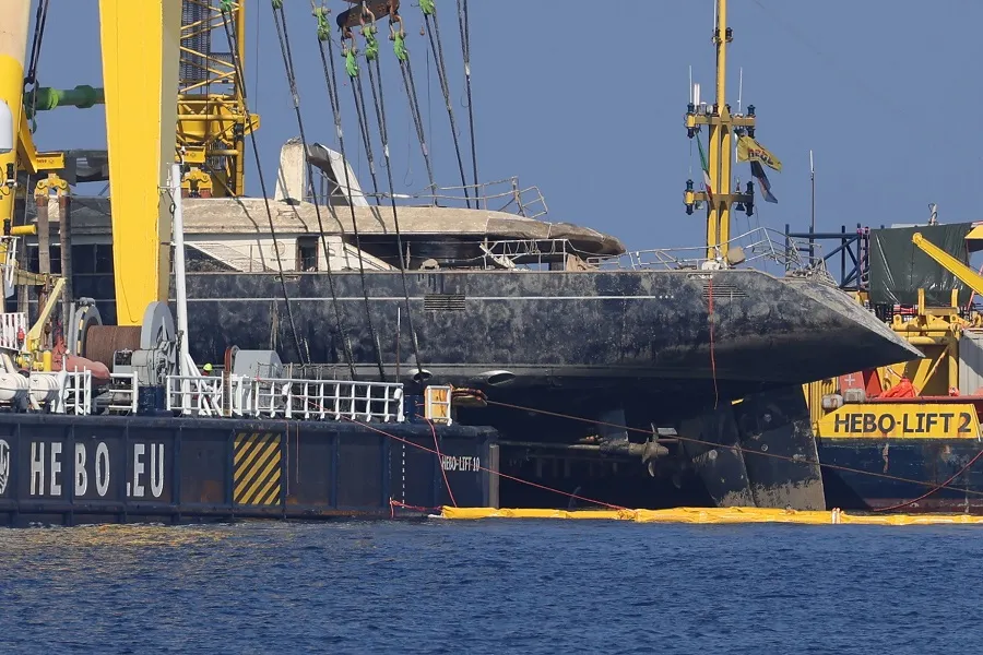 Wreckage of Superyacht Bayesian Recovered Off Sicily - Rks News