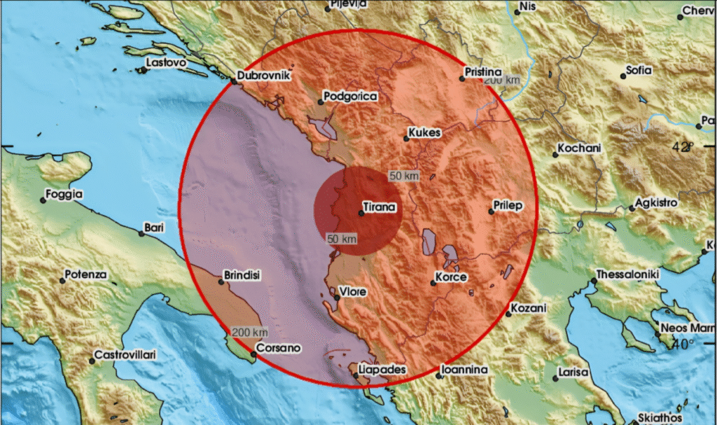 Another Earthquake Strikes Albania, Epicenter Near Fushë-Krujë - Rks News