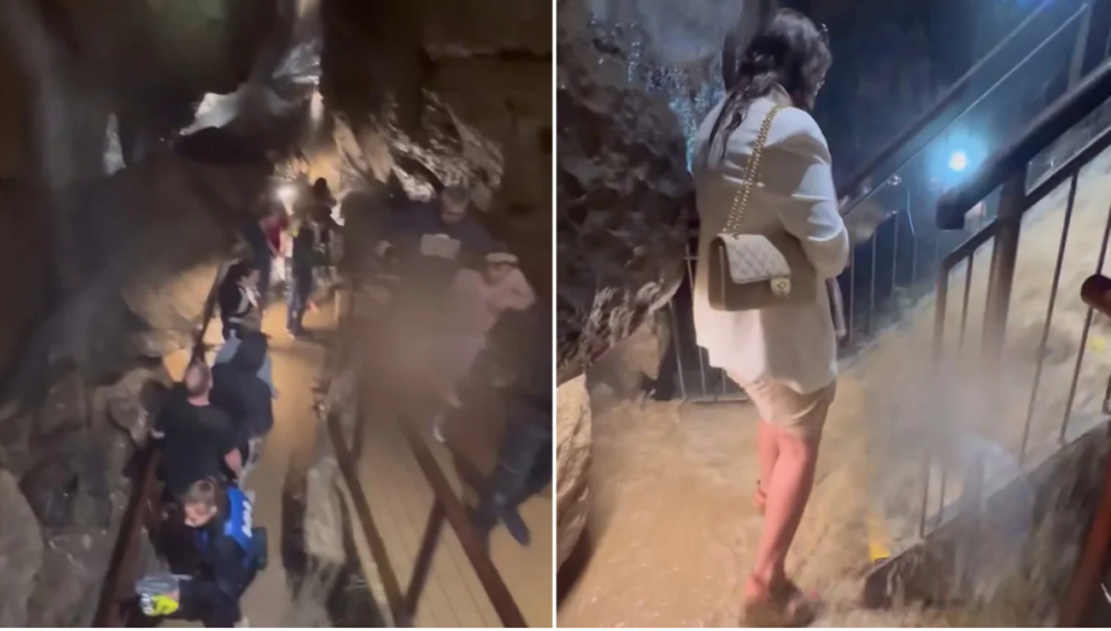 Moment of Flooding at Northern Ireland's Marble Arch Caves Forces ...