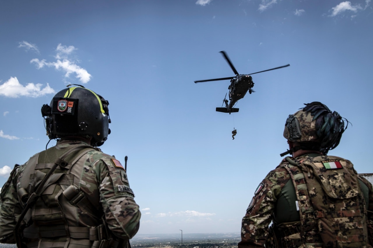 Italian KFOR Troops Conduct Medical Evacuation Drill with U.S. Task ...