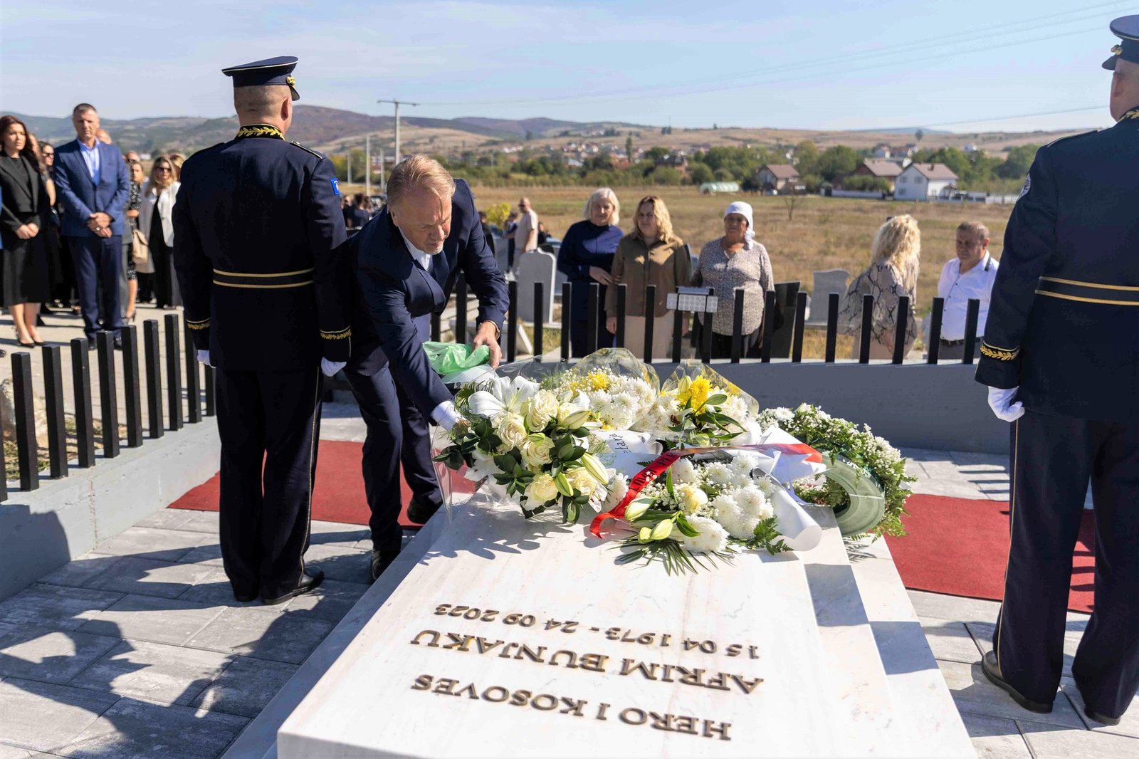 EU Ambassador Aivo Orav Pays Tribute to Kosovo Hero Afrim Bunjaku ...