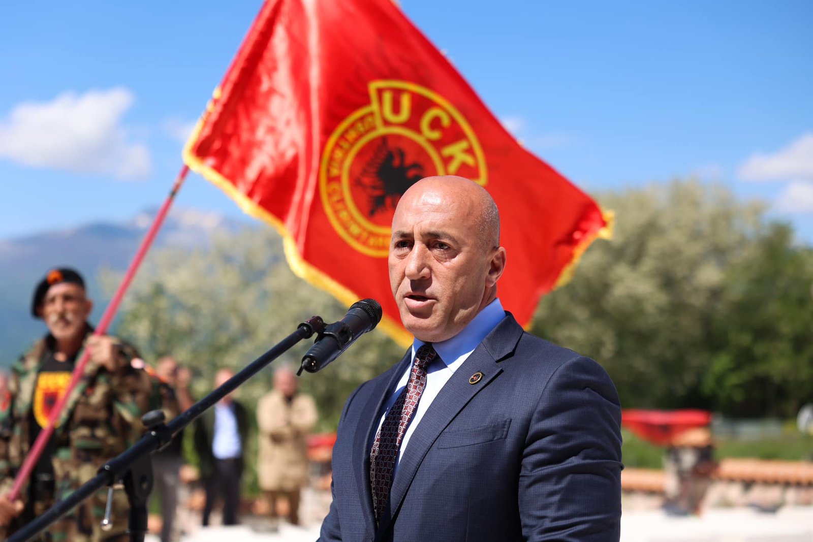 Haradinaj Supports Nationwide Protest in Tirana: Always on the Right ...