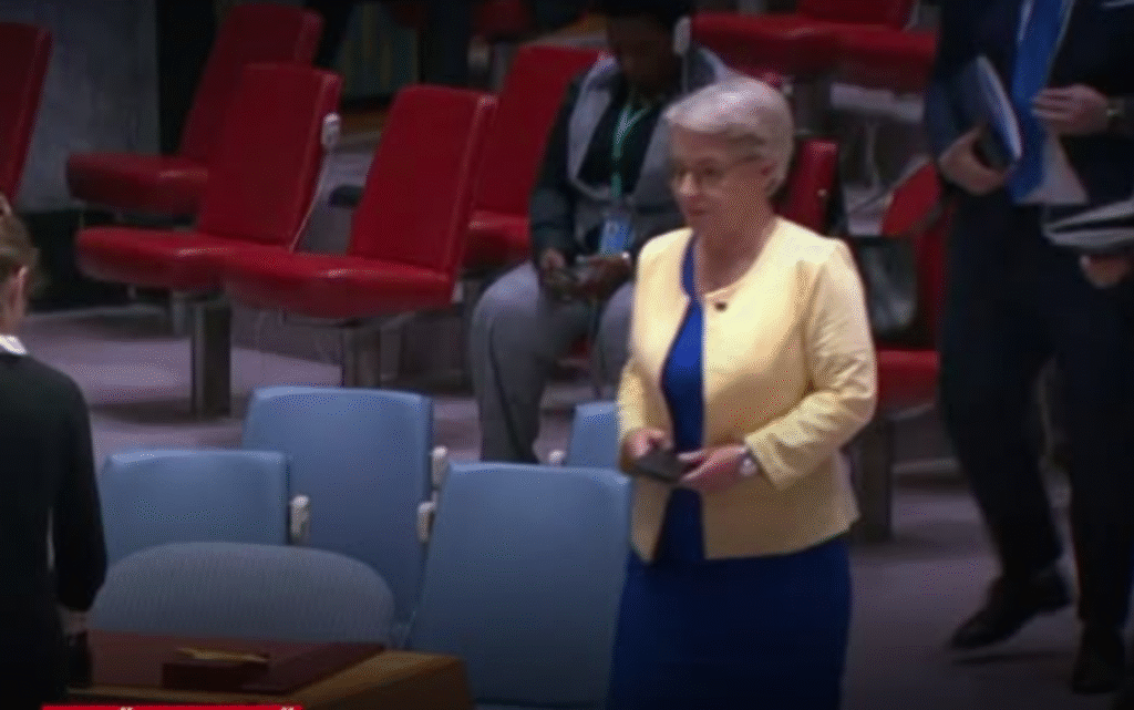 Gërvalla Attends UN Security Council Session Dressed in the Colors of ...