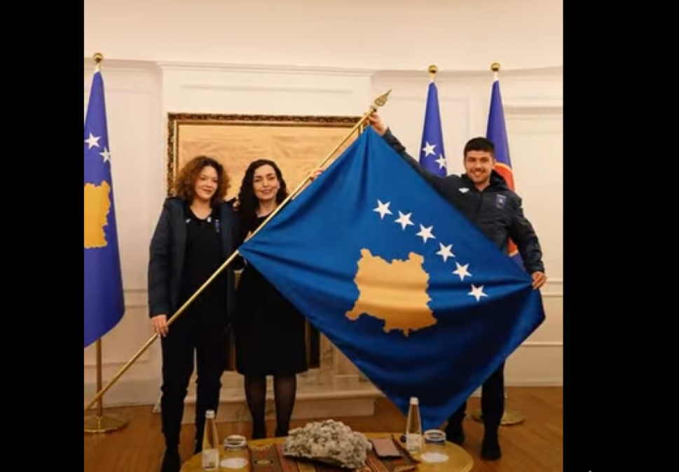 President Osmani Sends Kosovo Skiers to Milano–Cortina 2026, Presents ...