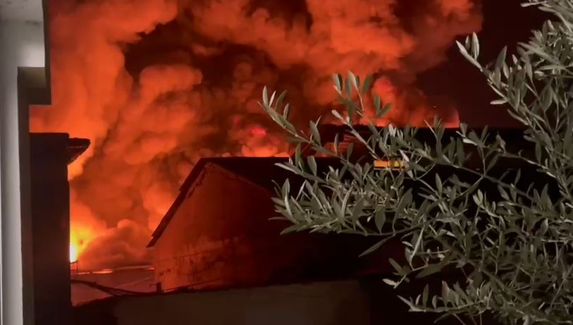 Major Fire Breaks Out at ‘5 Maji’ Area in Tirana – Flames Out of ...